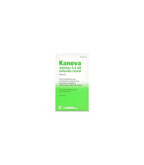 KANOVA ADULTOS 6,75 G SOLUCION RECTAL 6 ENEMAS 7,5 ML