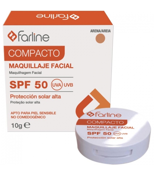 FARLINE MAQUILAJE COMPACTO SPF50 ARENA 10 G